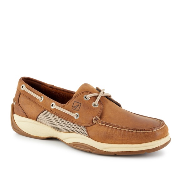 Sperry | Shoes | Nwob Sperry Mens Tan And Cream Boat Shoes 5 | Poshmark